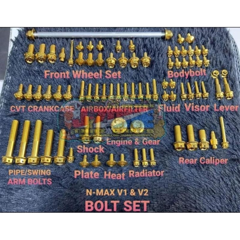 HENG FULL SET BOLTS (NMAX V1 & V2) | Shopee Philippines