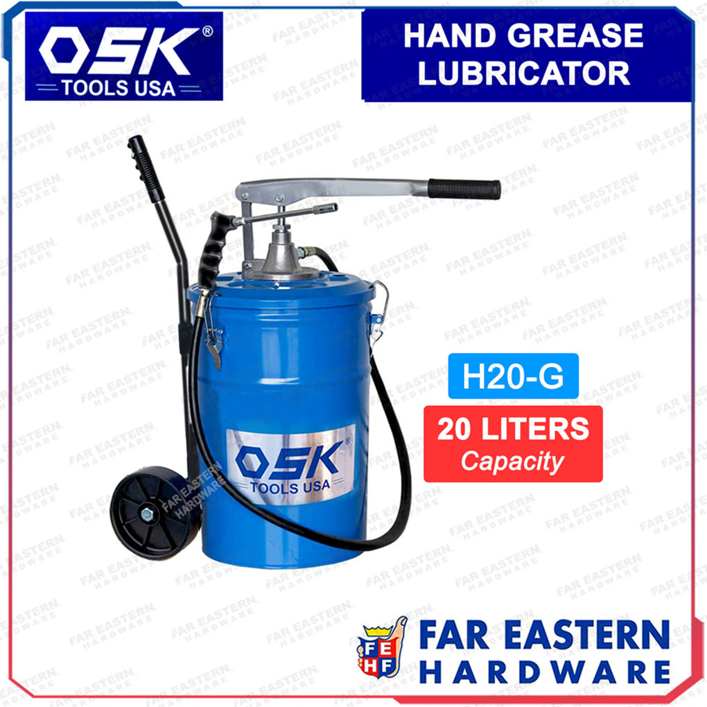 OSK TOOLS USA Hand Grease Lubricant 20L Manual H20-G Made in Taiwan ...