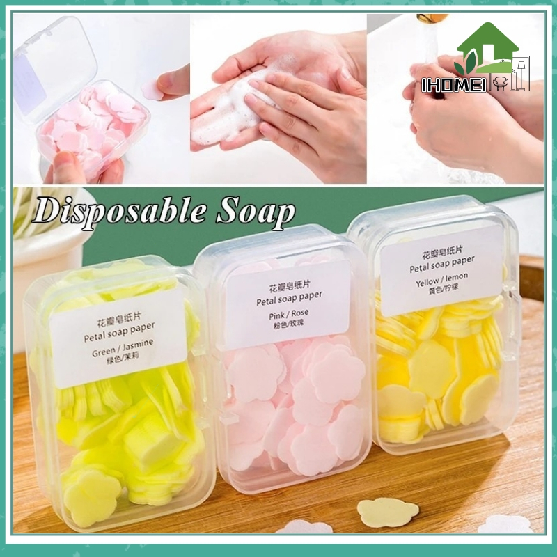 BUY 3 TAKE 1 Disposable Soap Paper Travel Paper Soap Sheets Portable ...