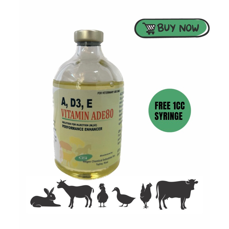 Vit Ade 80 Oil Based 100ml for Animals | Vetgen Veterinary Products ...