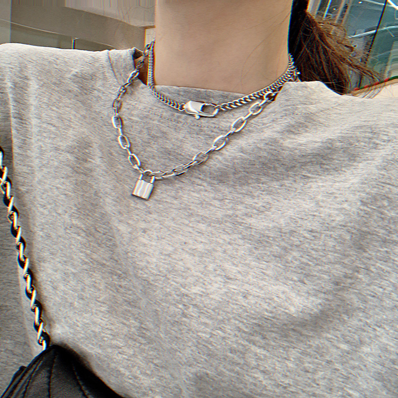 Juujuu Accessories Korean Chic Simple Minimalist Gold Double Two Layers ...