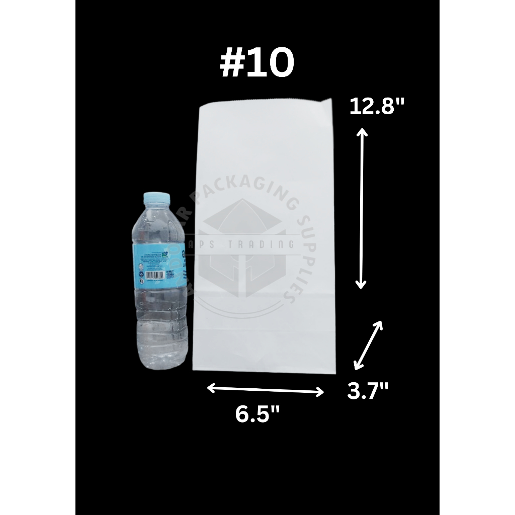 White Kraft Paper Bag Supot 50PCS | Shopee Philippines