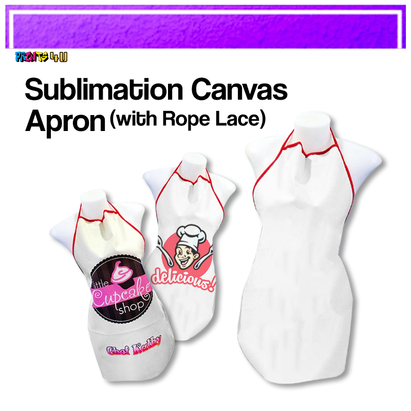 Canvas Type Sublimation Printable Kitchen Apron With Rope Lace Blanks ...