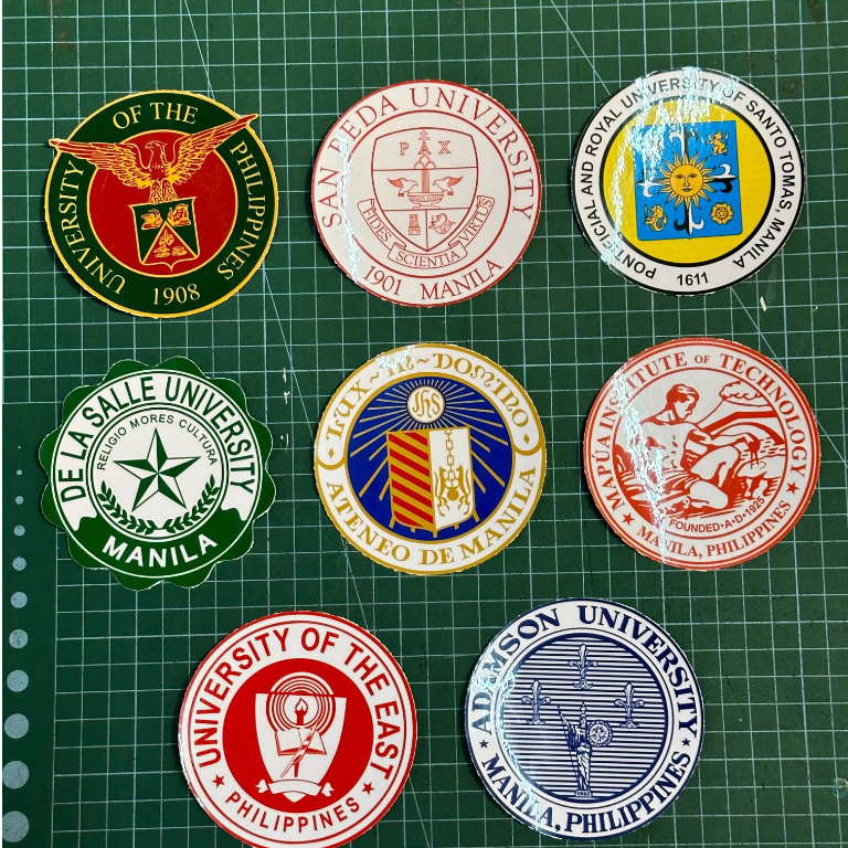 University Windshield Sticker Decals 3.5 inches | Shopee Philippines