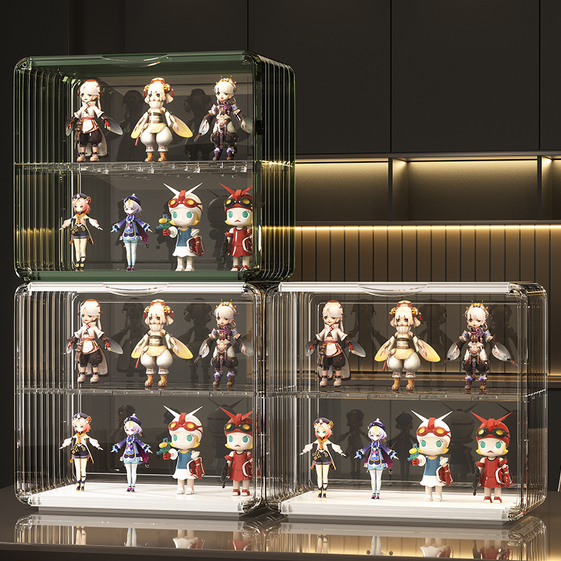 Aniem figure storage box Hand-made model display cabinet acrylic ...