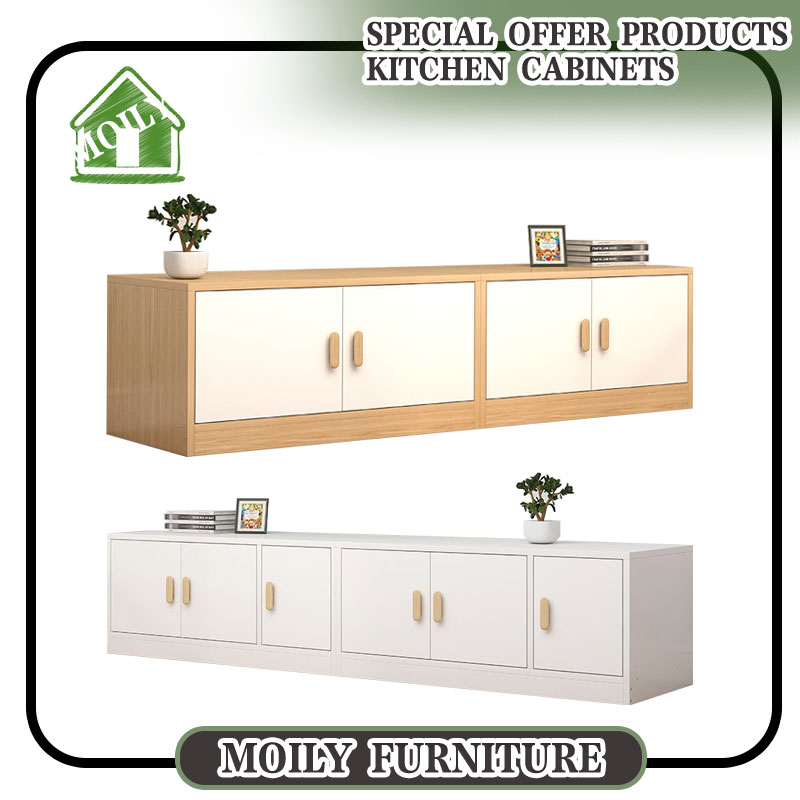 (COD)Wooden 3 door multifunctional wardrobe storage cupboard utility ...