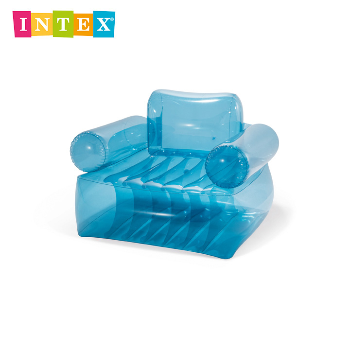 INTEX® 66503 Transparent Blue Armchair | Shopee Philippines