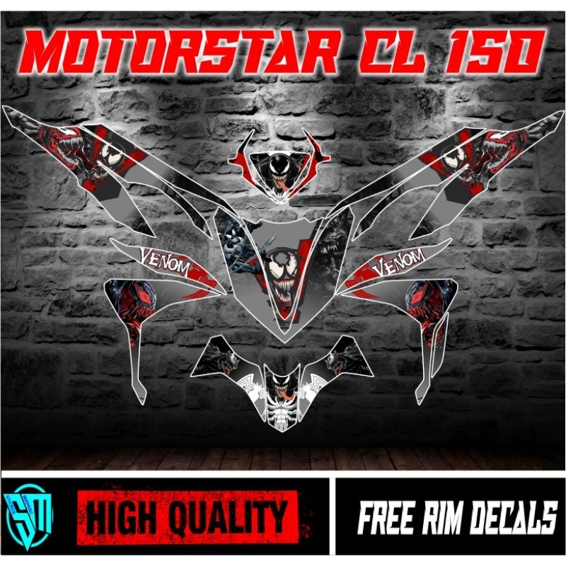 Motorstar CL 150 full body decals, Laminated | Shopee Philippines