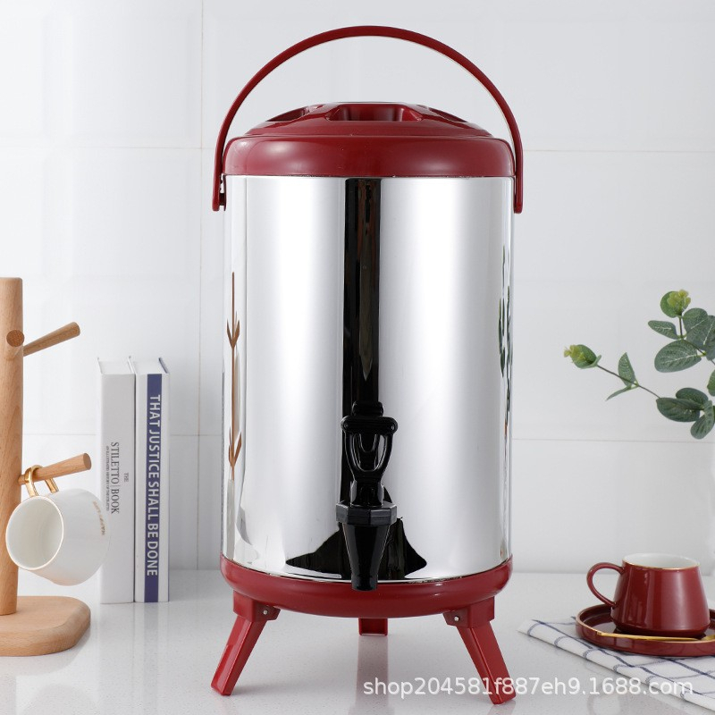 【Ready Stock】Milk Tea Bucket Milk Tea Barrel Water Jug Stainless ...