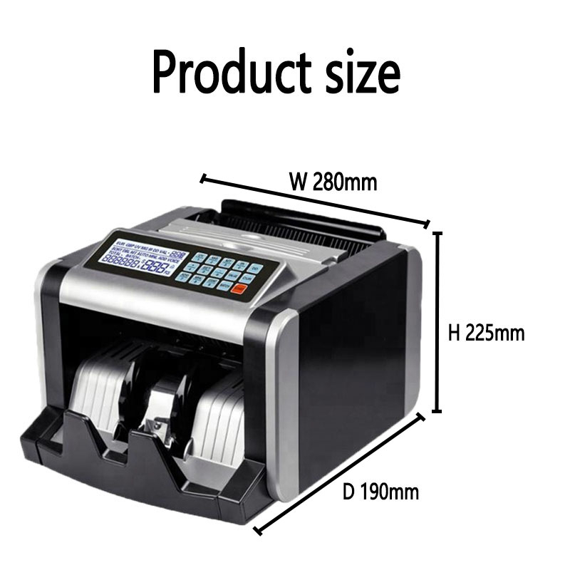 Money Counter World Bill Counter Machine with UV MG IR with LCD Display ...