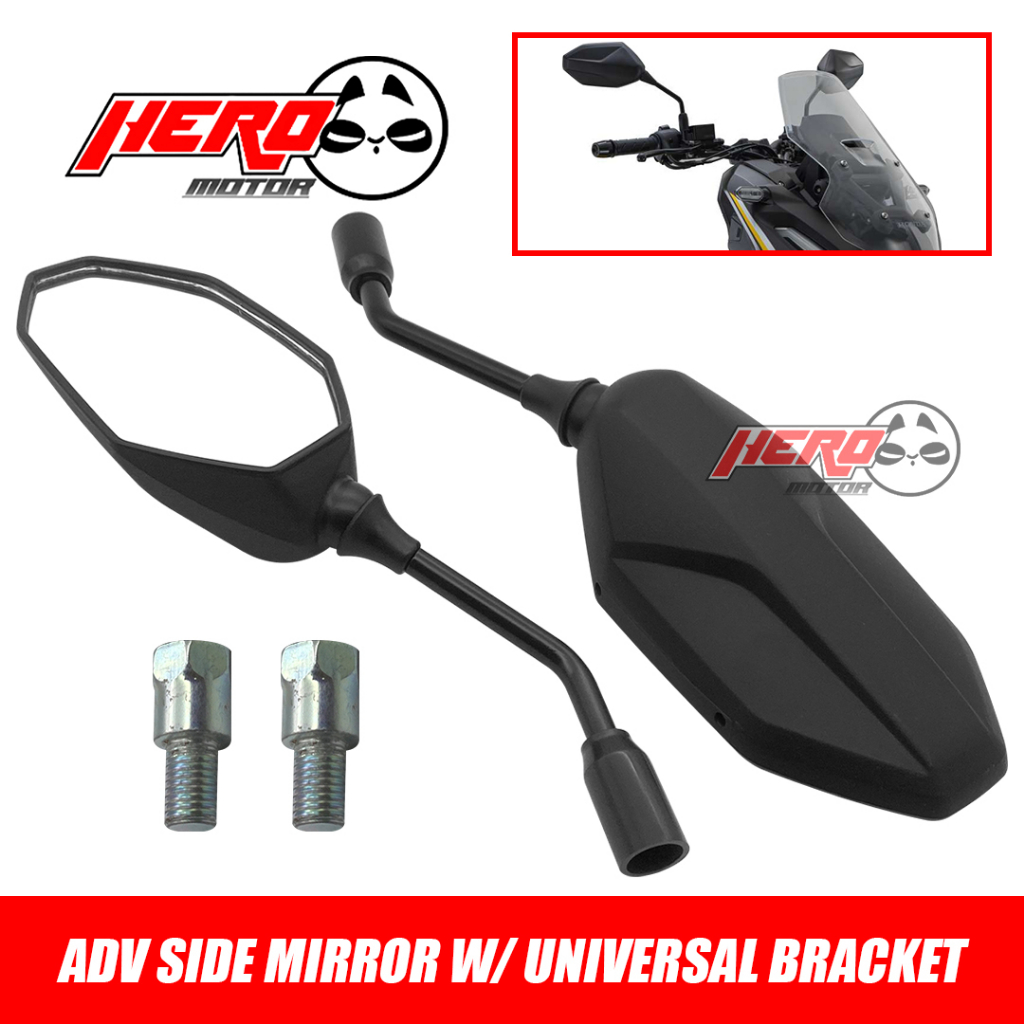 ADV SIDE MIRROR WITH UNIVERSAL BRACKET ULTRA CLEAR WHITE LENS MADE IN ...