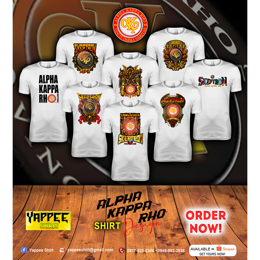 SKEPTRON Alpha Kappa Rho Frat Shirt Design | Shopee Philippines