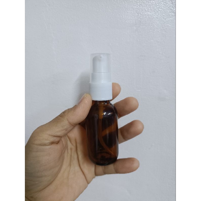 Glass Amber Gel Pump Bottle (babasagin) | Shopee Philippines