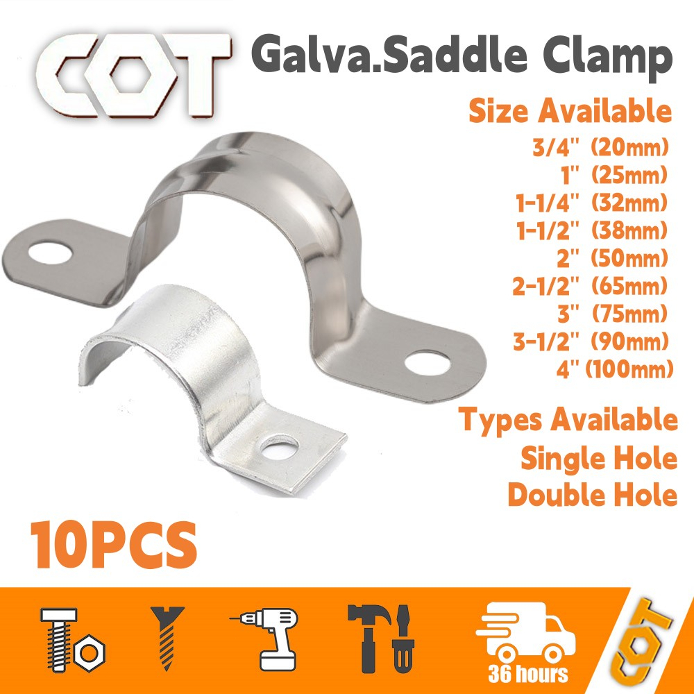 COT 10PCS GI RSC 1/2 up to 4 inches Single Clamp / Double Clamp / 1 ...