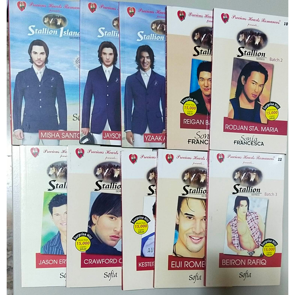 PHR "STALLION SERIES" by Sonia Franchesca 28pesos only per piece, sold ...