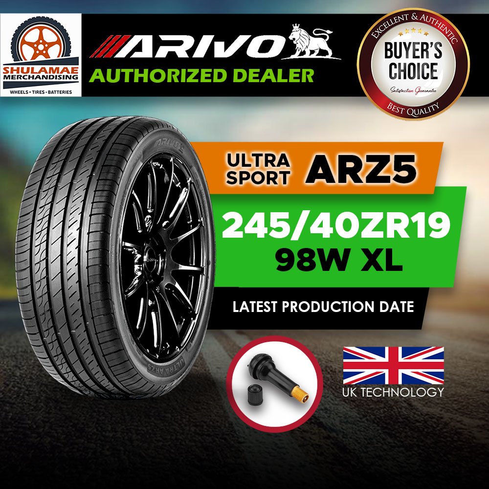 ARIVO 245/40 R19 98W XL ULTRA SPORT ARZ5 (China made, with free tire valve) | Shopee Philippines
