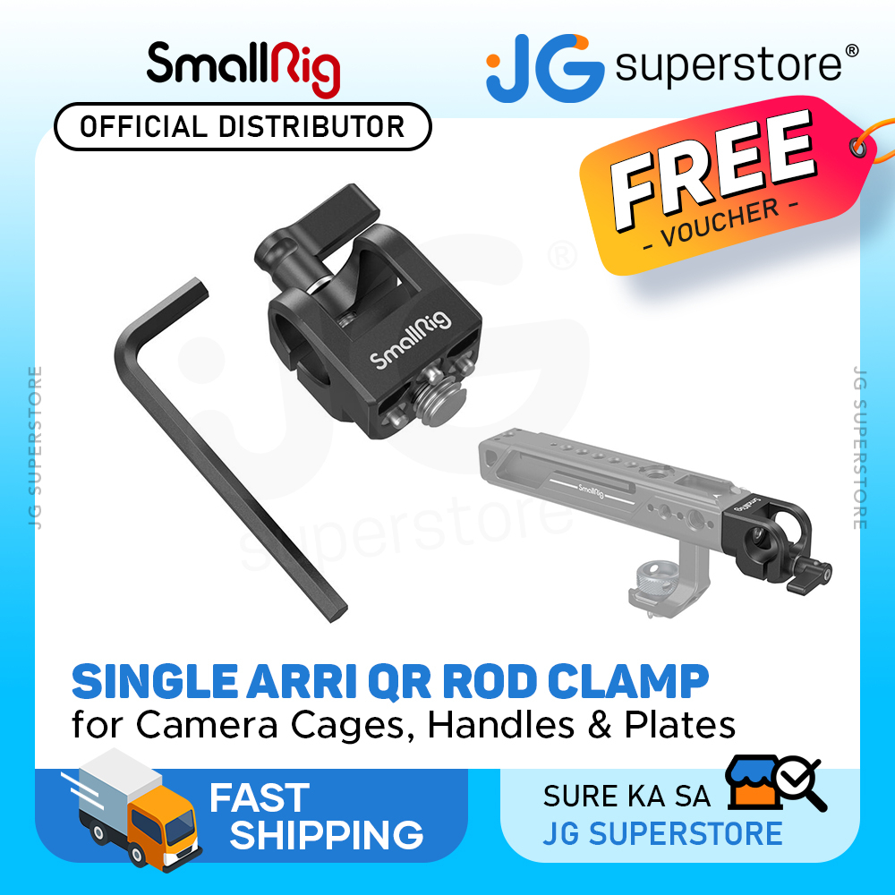 SmallRig Single 15mm ARRI AntiTwist Single Rod Clamp Mount, Quick ...
