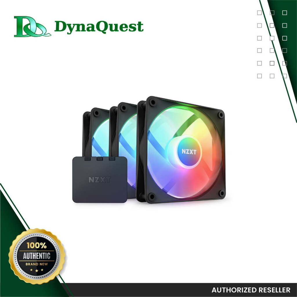 NZXT F120 RGB Core 3pack 120mm ( Black RF-C12TF-B1 / White RF-C12TF-W1 ...