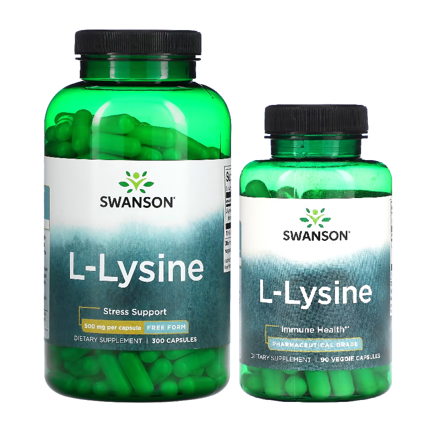 Swanson L-lysine 500 mg 90 or 300 Capsules | Shopee Philippines