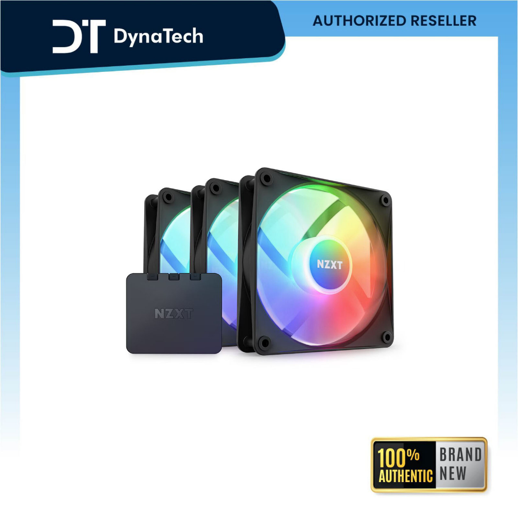 NZXT F120 RGB Core 3pack 120mm ( Black RF-C12TF-B1 / White RF-C12TF-W1 ...