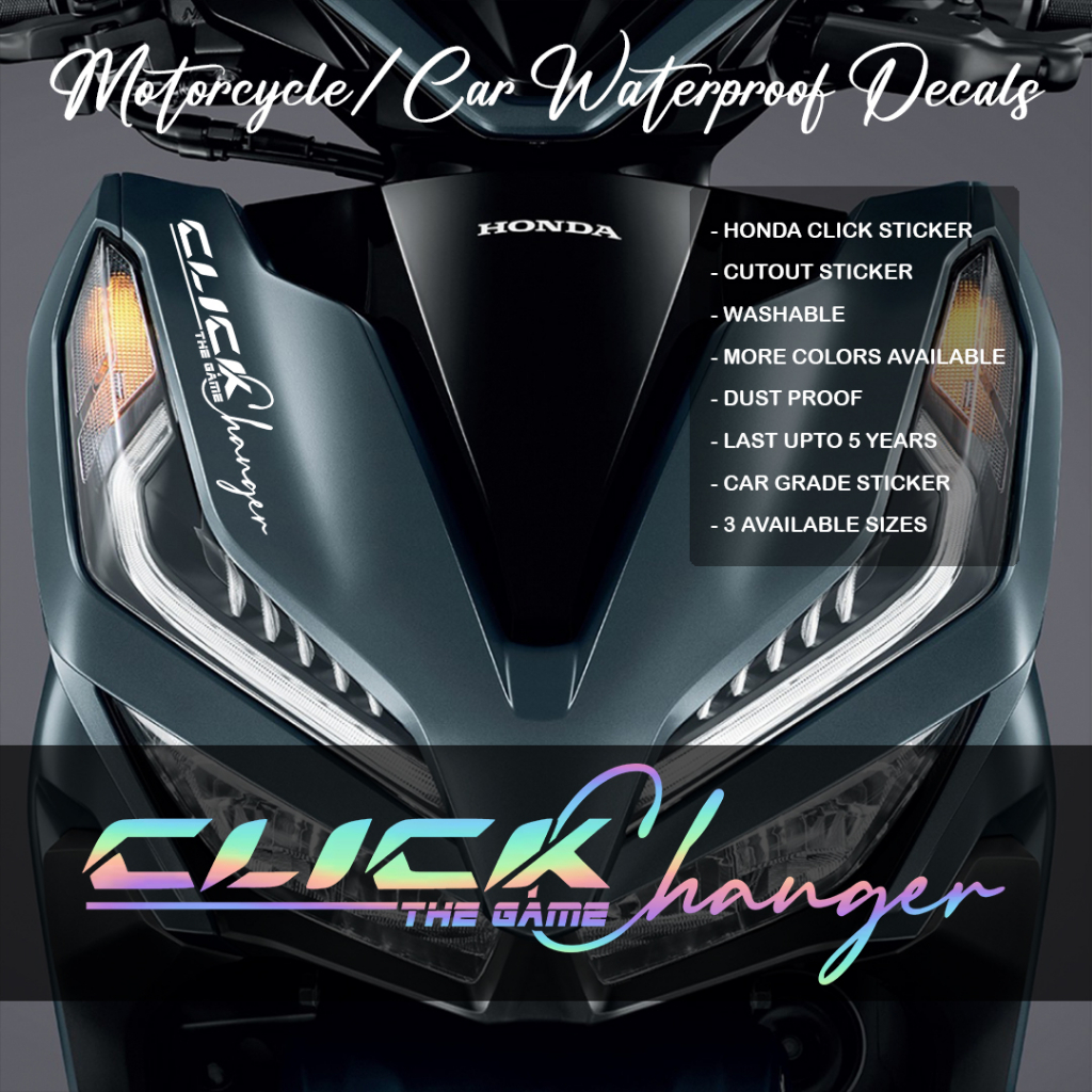 The Game Changer Sticker for Click 125/150 - Click Sticker, Cut Out ...