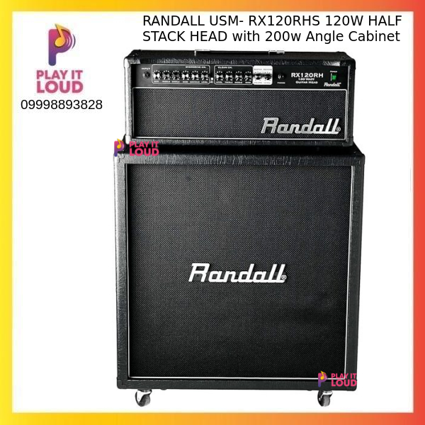 Randall USM-RX120RHS 120W Half Stack Head With 200W Angle Cabinet (USM ...