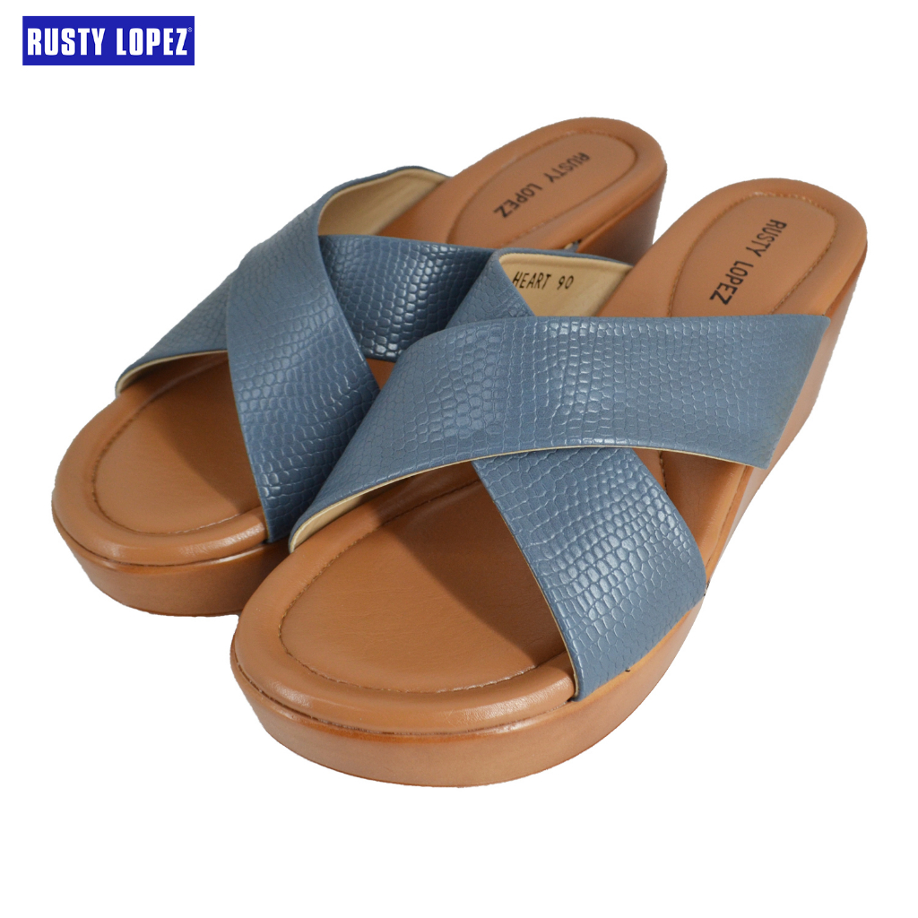 Rusty Lopez Women Wedge Slides (Heart) | Shopee Philippines