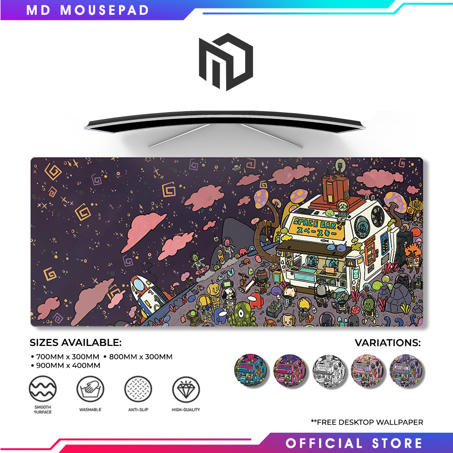 MD Mousepad | Space Bar 2.0 | Extended Large Gaming Mouse pad Deskmat ...