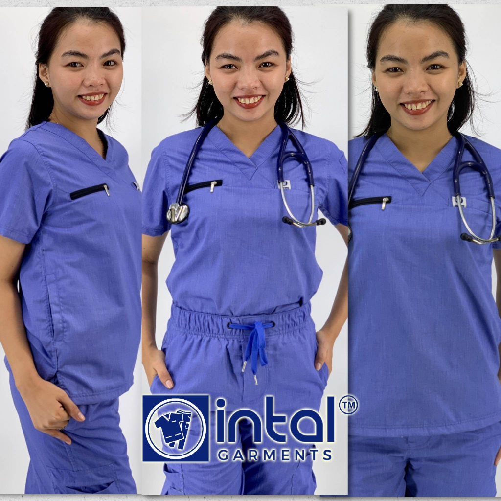 INTAL SCRUBSUIT 032 Elite MAPAGMAHAL V-Neck Zippered Chest Cargo 6 ...