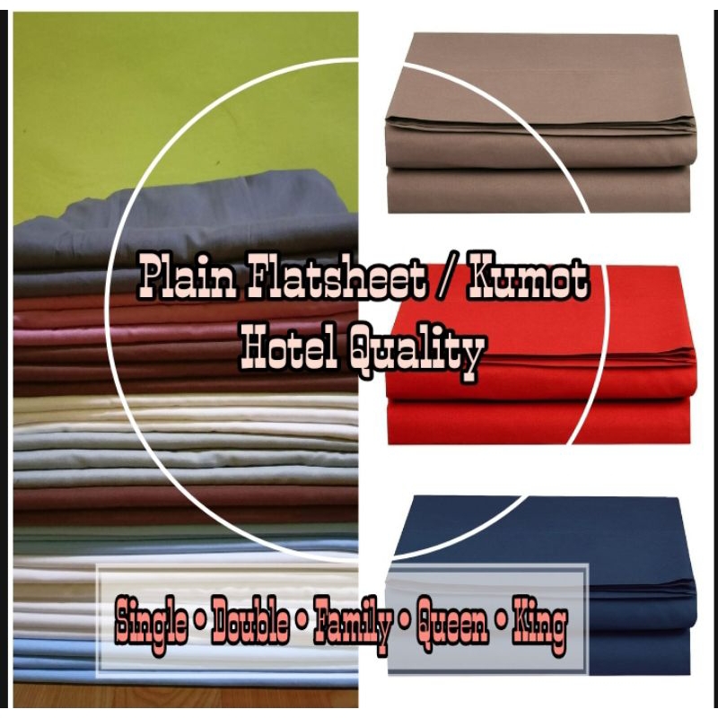 Plain Flatsheet Kumot Hotel Quality Pure Canadian Cotton | Shopee ...