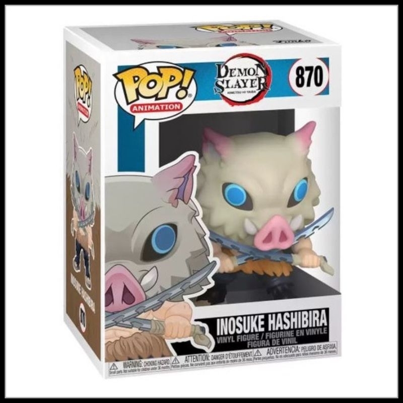 *DENTED BOX* Funko Pop! Animation Demon Slayer: Inosuke Hashibira #870 ...