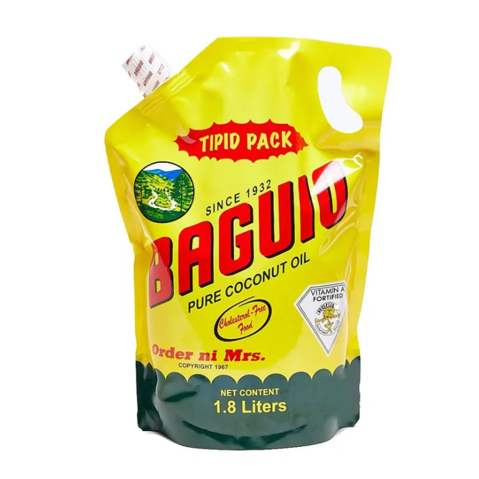 Baguio Oil Pure Coconut Oil (Tipid Pack Cooking Oil) - 1.8 L | Shopee ...