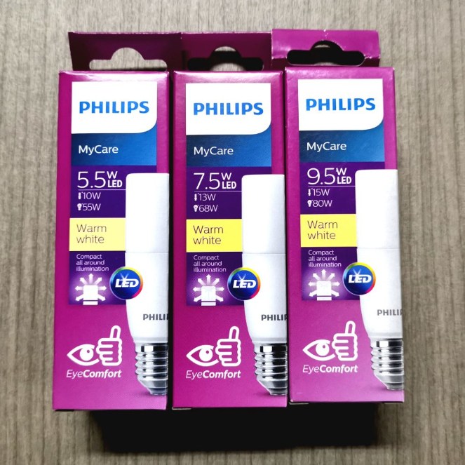 Philips MyCare LED Stick Bulb 5.5W, 7.5W, 9.5W, Cool Daylight, Warm White | Shopee Philippines