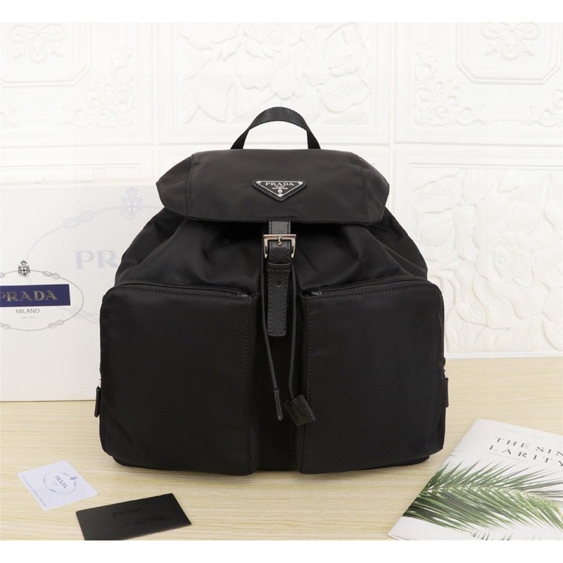 Mastet Grade | Tessuto Nylon and Saffiano Leather Backpack | Shopee ...