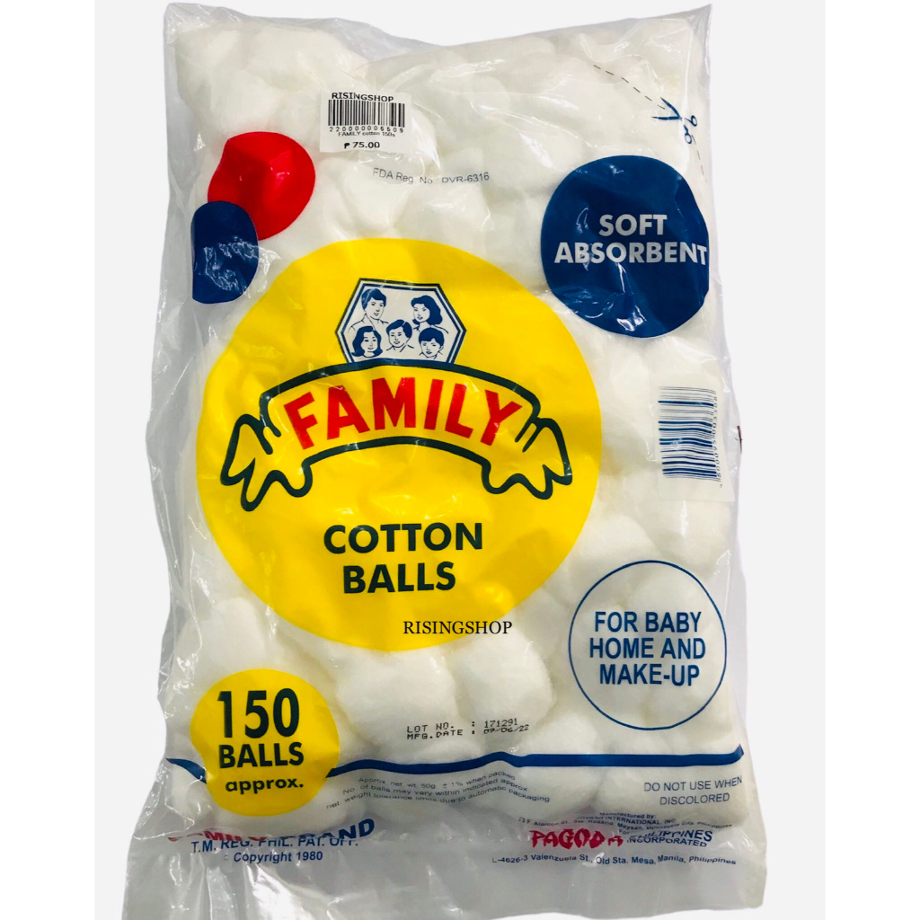 FAMILY COTTON BALLS 150 COTTON BALLS | Shopee Philippines