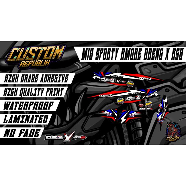 Yamaha Mio Sporty Amore | Mio Soulty | Mio 1 DS4 Daeng x Rs8 Edition ...