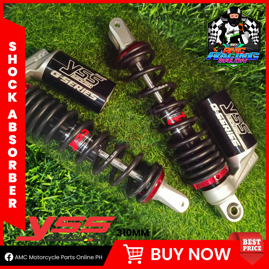 YSS Shock Absorber - G-Series - Nmax 155 - 310mm - Black / Black ...