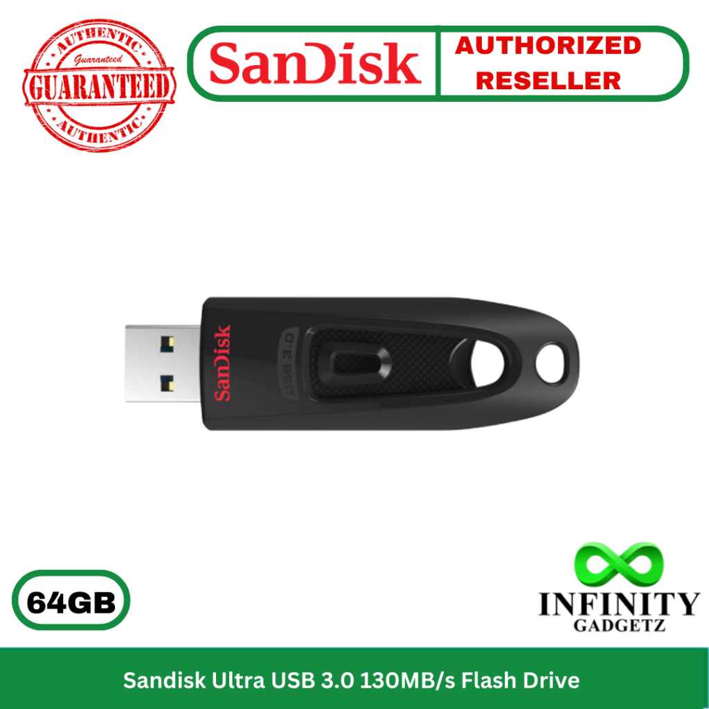 Sandisk Ultra 64GB USB 3.0 130MB/s Flash Drive | Shopee Philippines