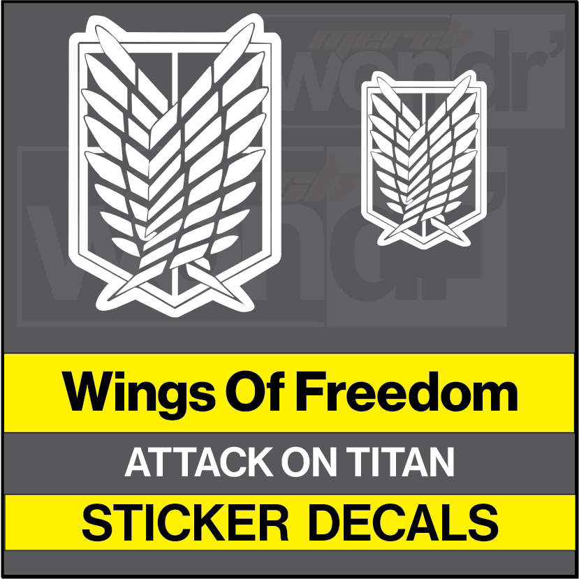 Attack on Titan Survey Corps Sticker Decals for Laptops, Cellphones ...