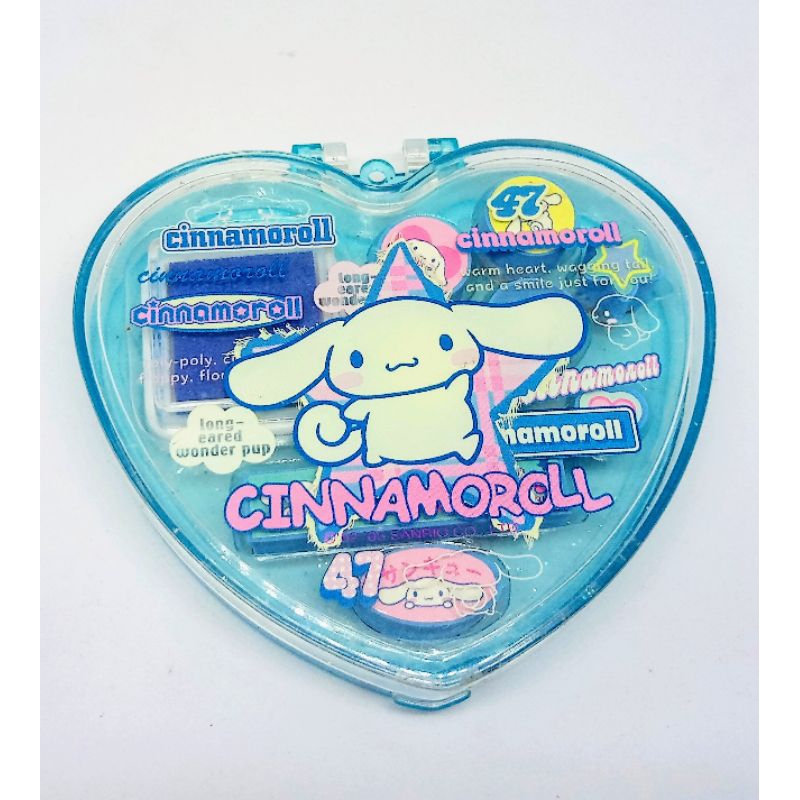 Sanrio Cinnamoroll Stamp Pad Set in Cute Heart Case | Shopee Philippines