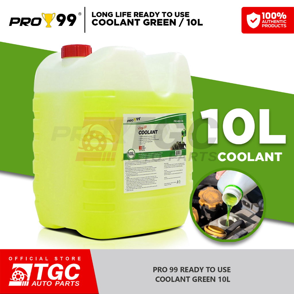 Pro 99 Long Life Antifreeze Coolant Ready to use Anti-Freeze Green 10L - 1pc | Shopee Philippines