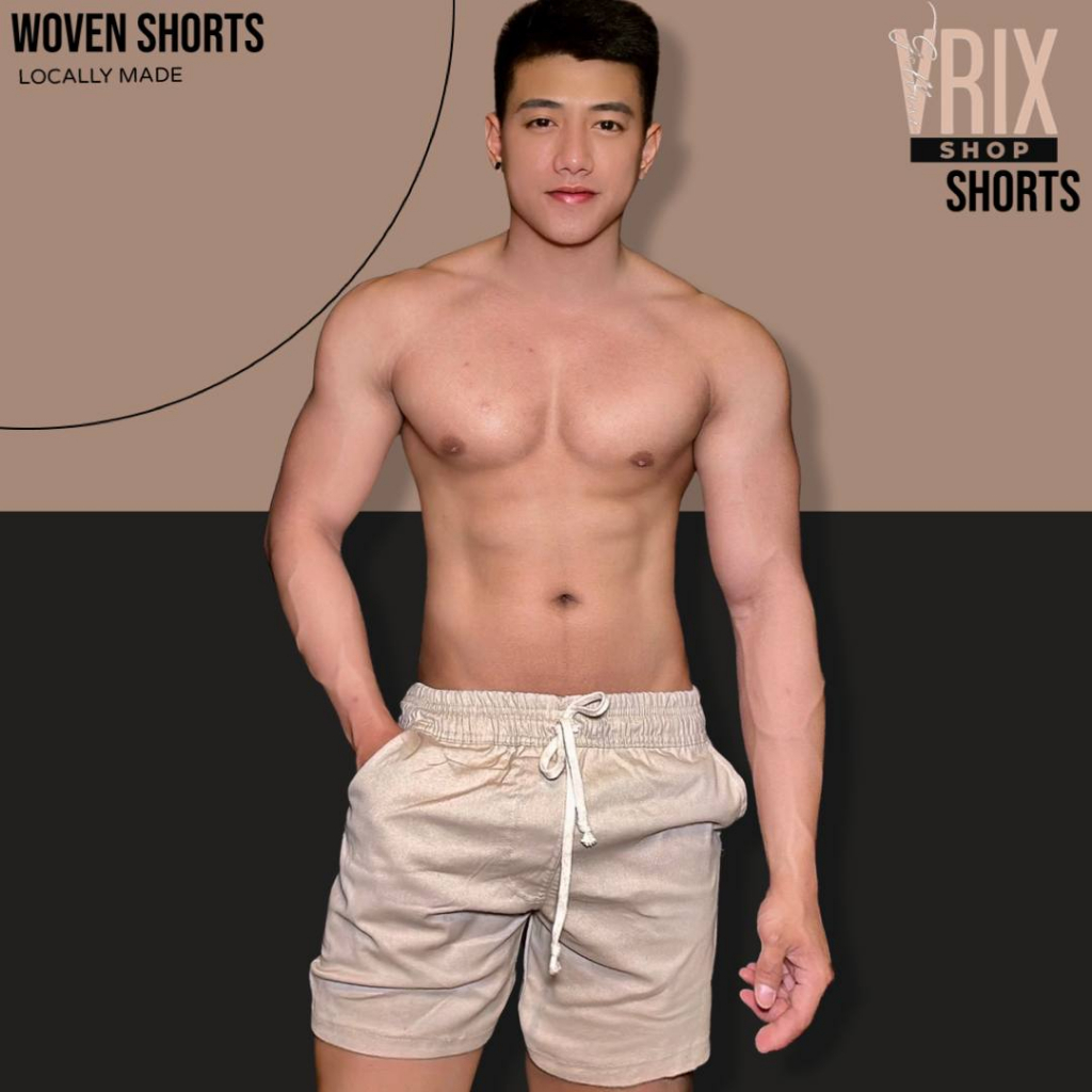 KHAKI WOVEN SHORTS by Vrix Shop | Shopee Philippines