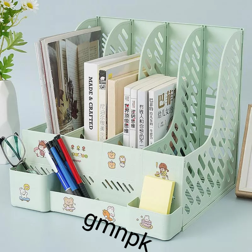 GM Office File Holder 3-4 Desktop Storage Multifunctional Book ...