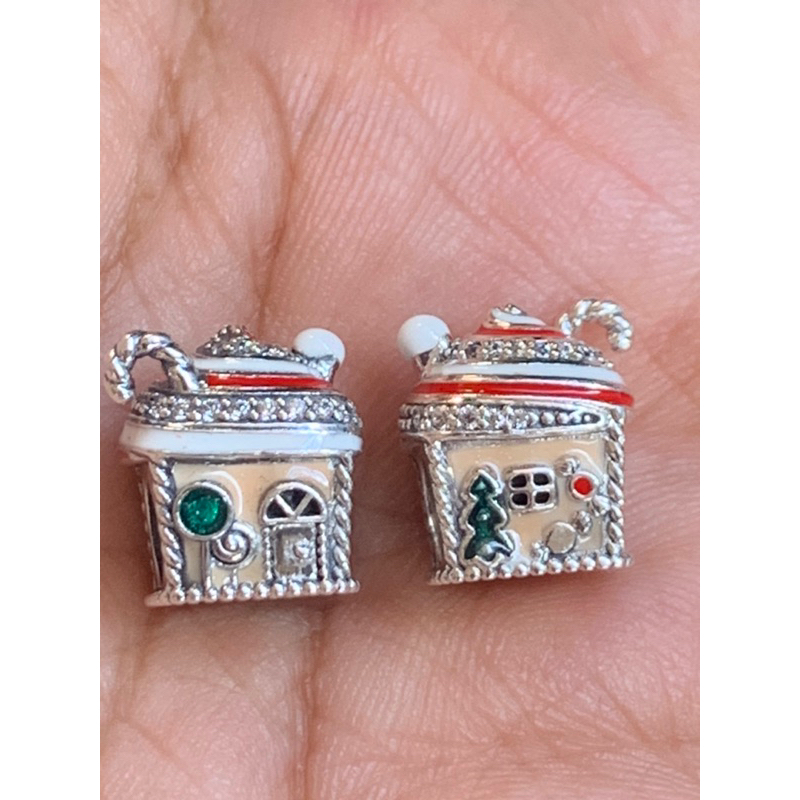 preloved festive ginger bread house charms looks new | Shopee Philippines