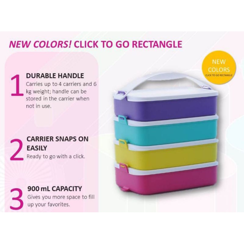 Tupperware Brands Click To Go Rectangle | Shopee Philippines