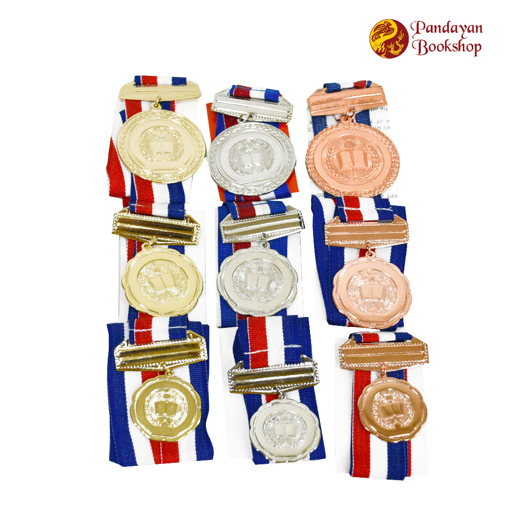 Academic Medal Book and Torch for Awards and Recognition (Gold | Silver | Bronze) | Shopee ...