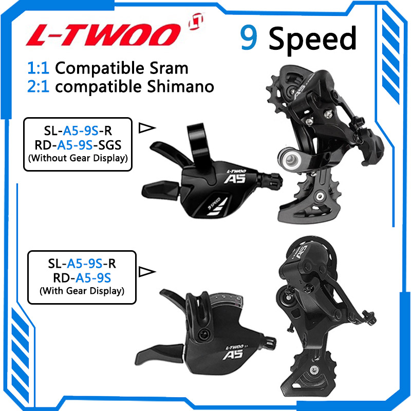 LTWOO A5 9 Speed 1:1 2:1 Elite Version Rear Derailleur Trigger Right ...