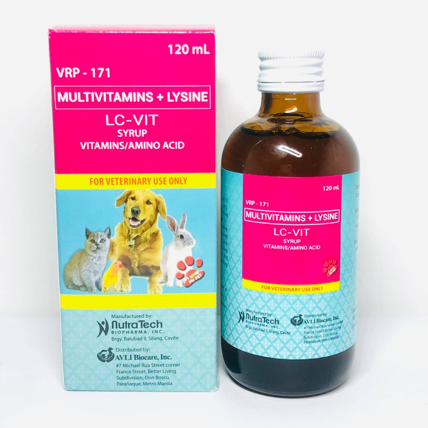 [VET SUPPPORT] LC VIT MULTIVITAMINS 120ML FOR CATS AND DOGS | Shopee ...