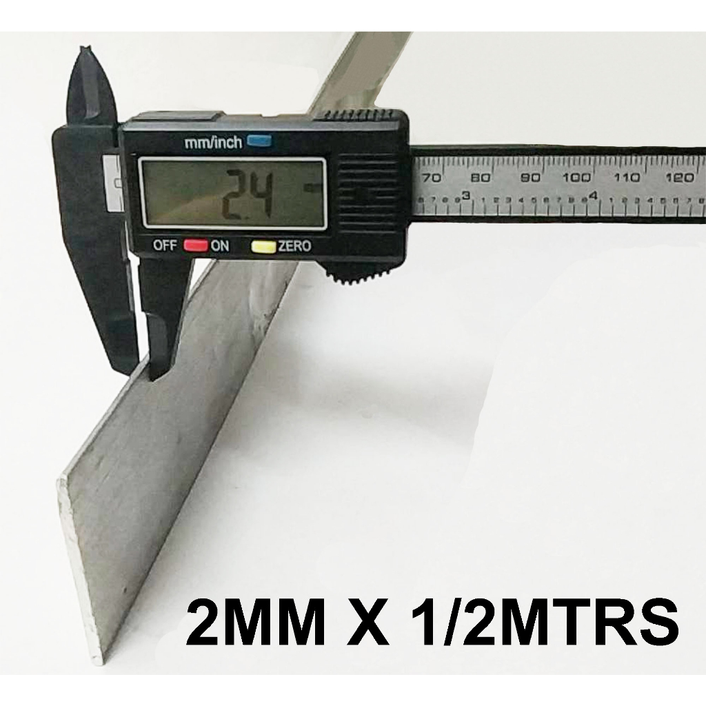 ALUMINUM FLAT BAR 2MM X 2" X 1/2 METER ...