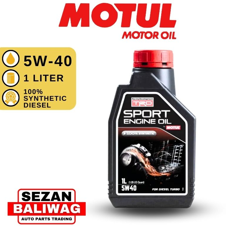 MOTUL TRD SPORT DIESEL ENGINE OIL 5W-40 FULLY SYNTHETIC OIL 1 LITER ...
